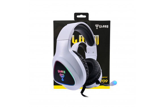 HEADSET GAMER MOUNT | BRANCO - CLANM