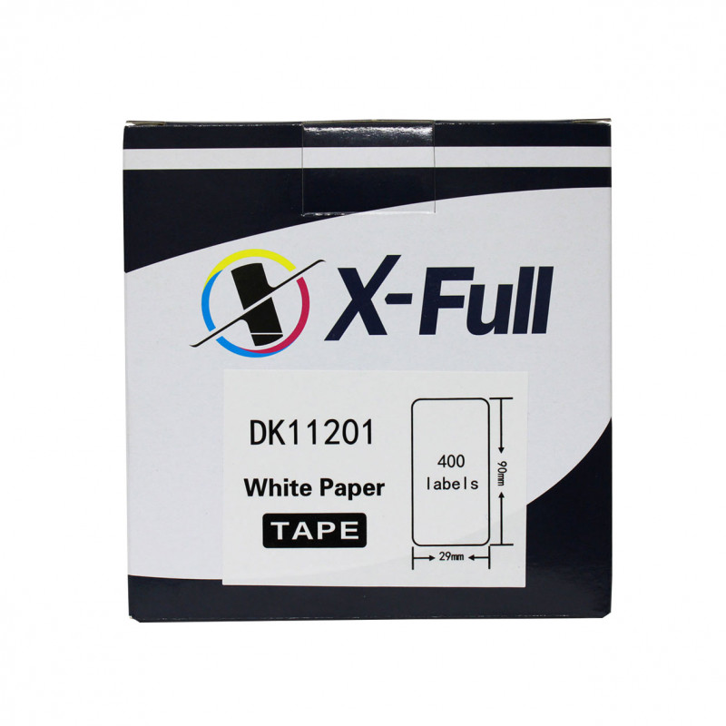 FITA COMPATÍVEL COM ETIQUETADORA BROTHER DK-11201 29MMX90MM 400 ...