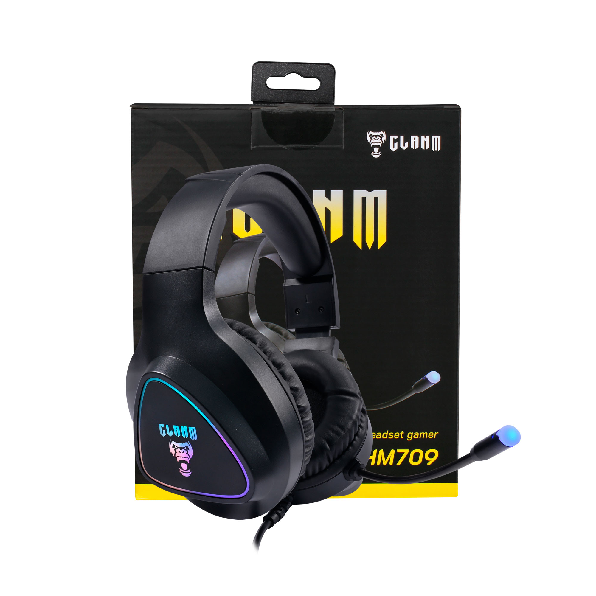 HEADSET GAMER MOUNT | PRETO - CLANM